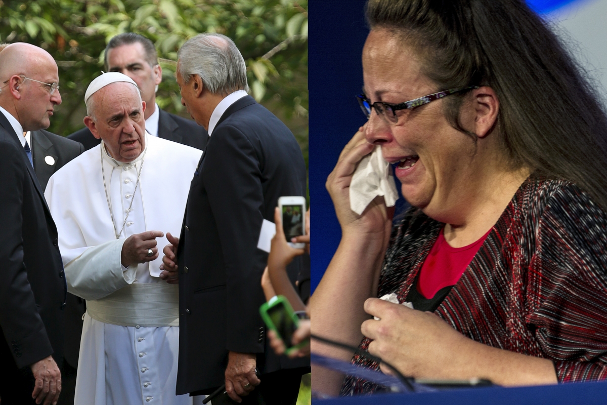 After meeting Kim Davis, Pope Francis says \'conscientious objection ...